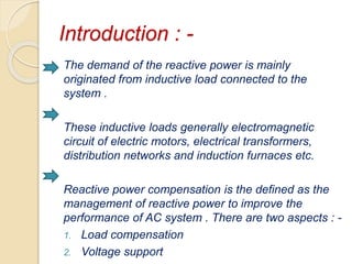 Reactive power compensation | PPT