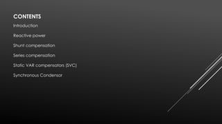 Reactive power compensation | PPT