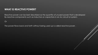 Reactive power compensation | PPT