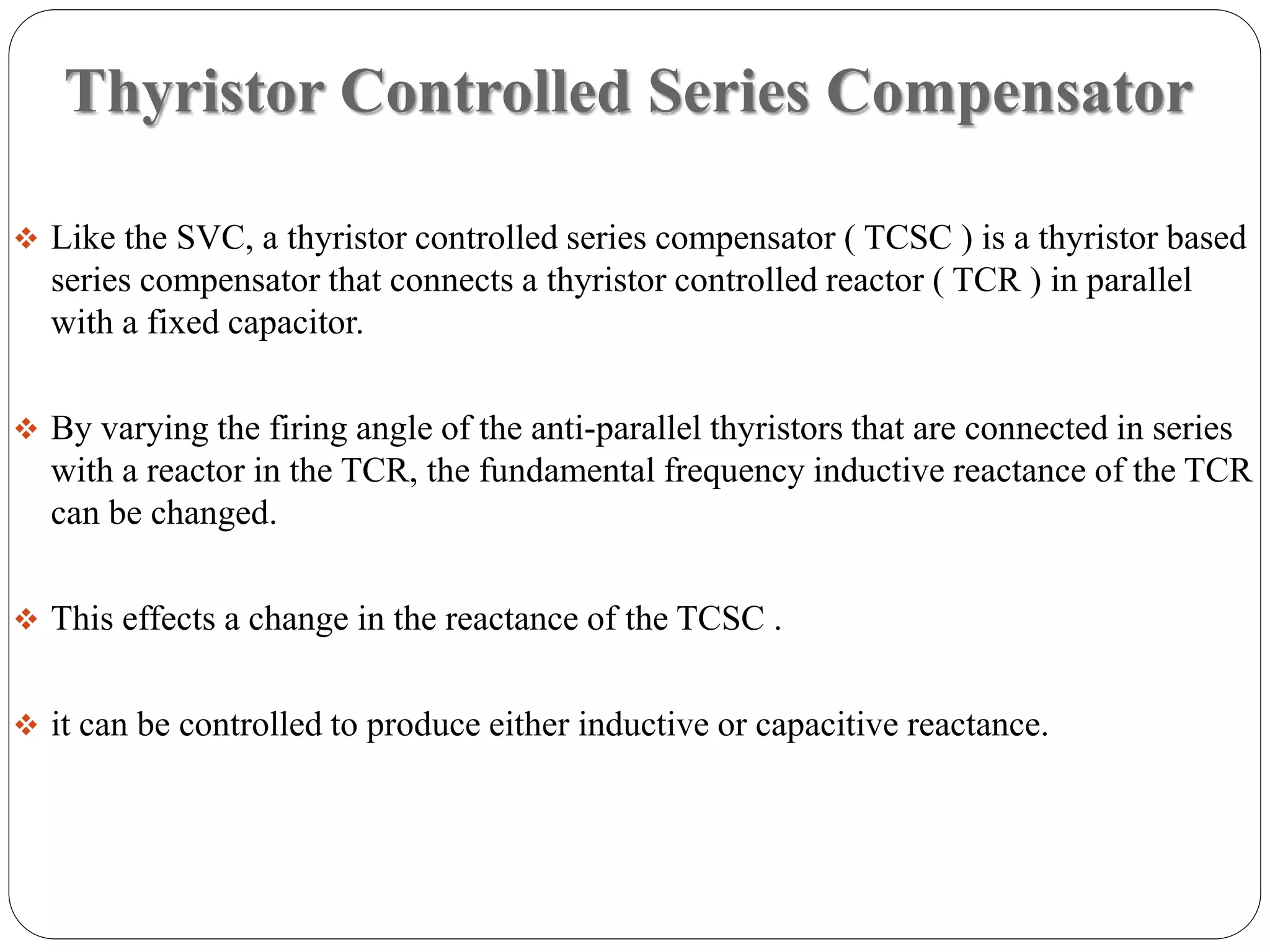 Reactive power compensation | PPTX
