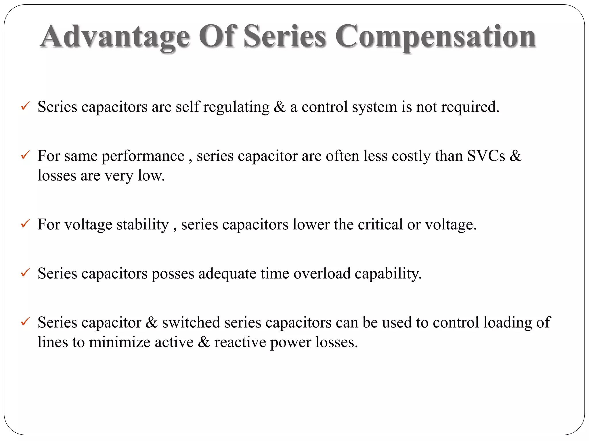 Reactive power compensation | PPTX