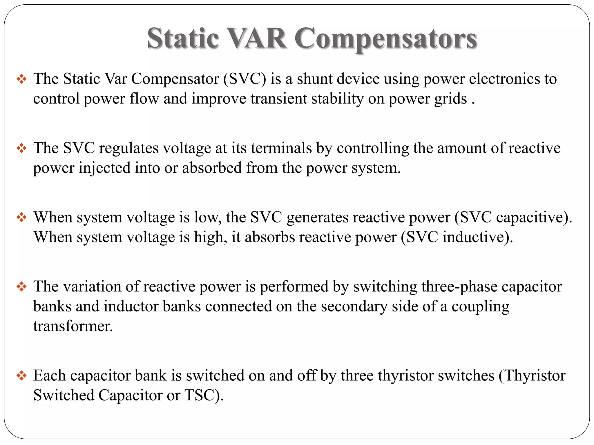 Reactive power compensation | PPTX