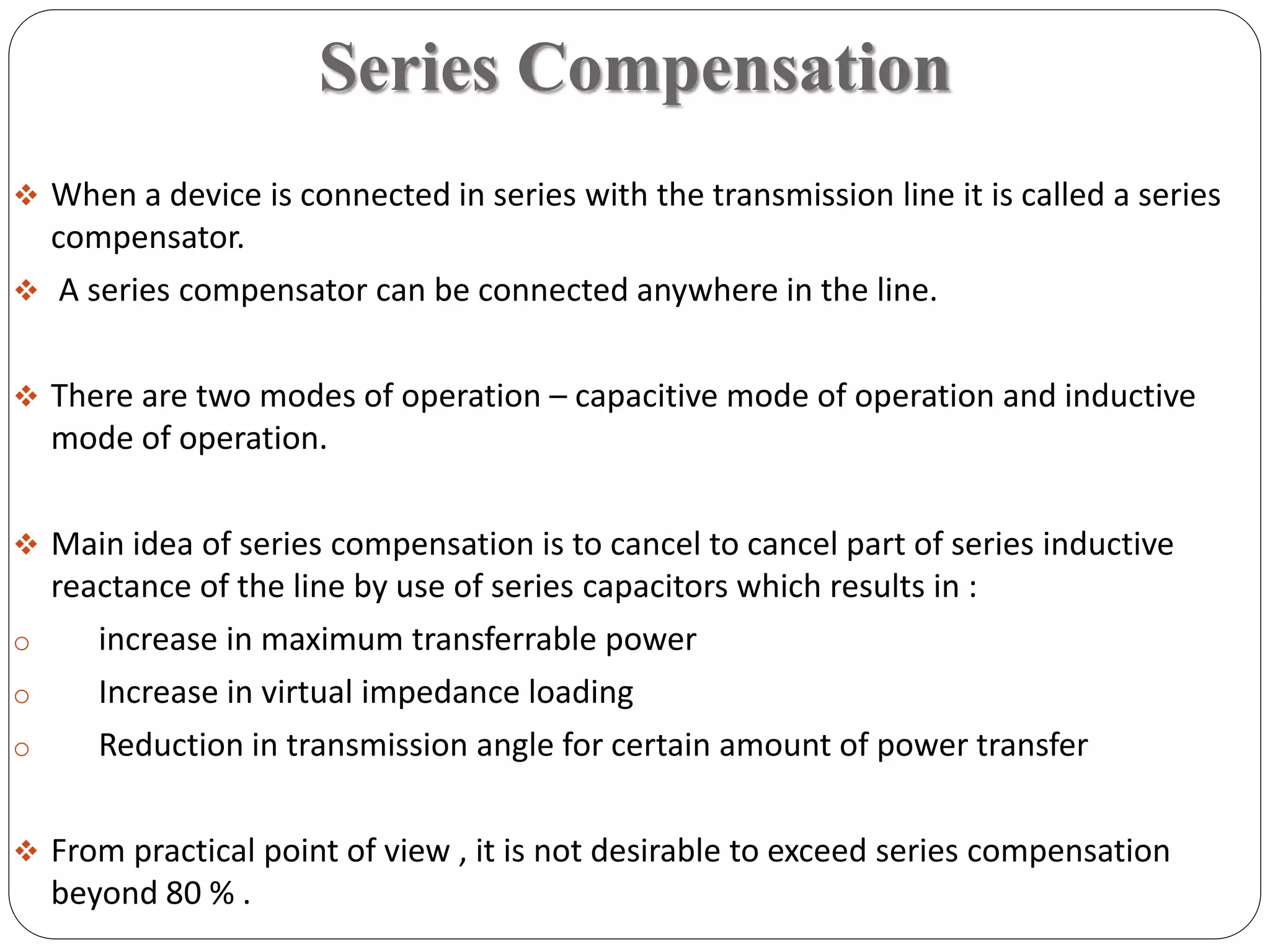 Reactive power compensation | PPTX