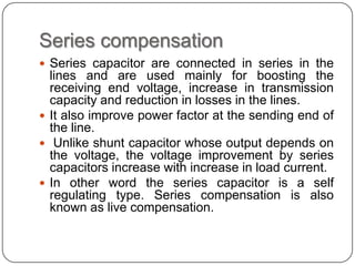 Reactive power compensation | PPTX