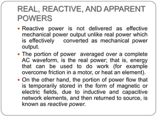 Reactive power compensation | PPTX