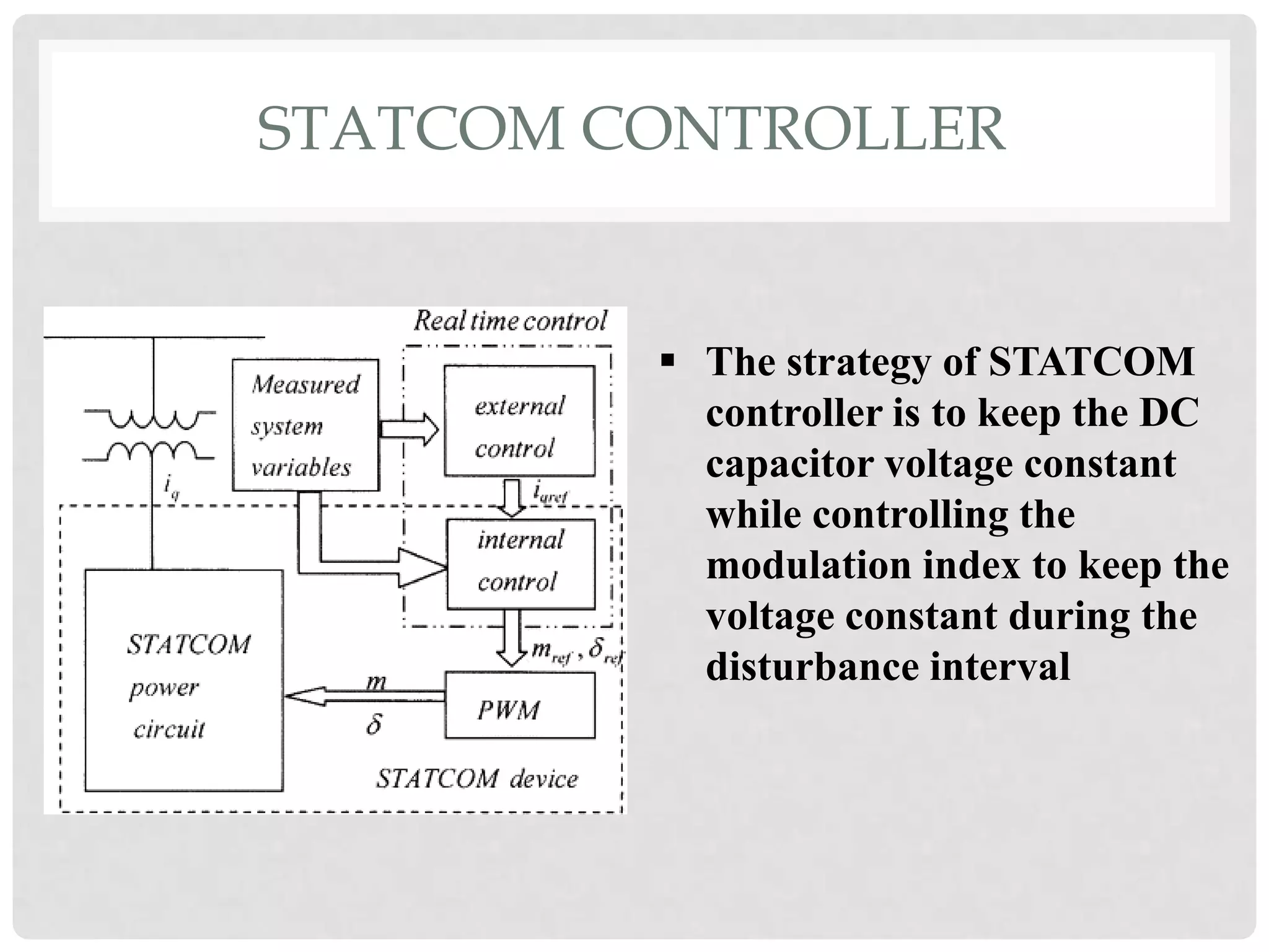 Reactive power compensation using STATCOM | PPTX