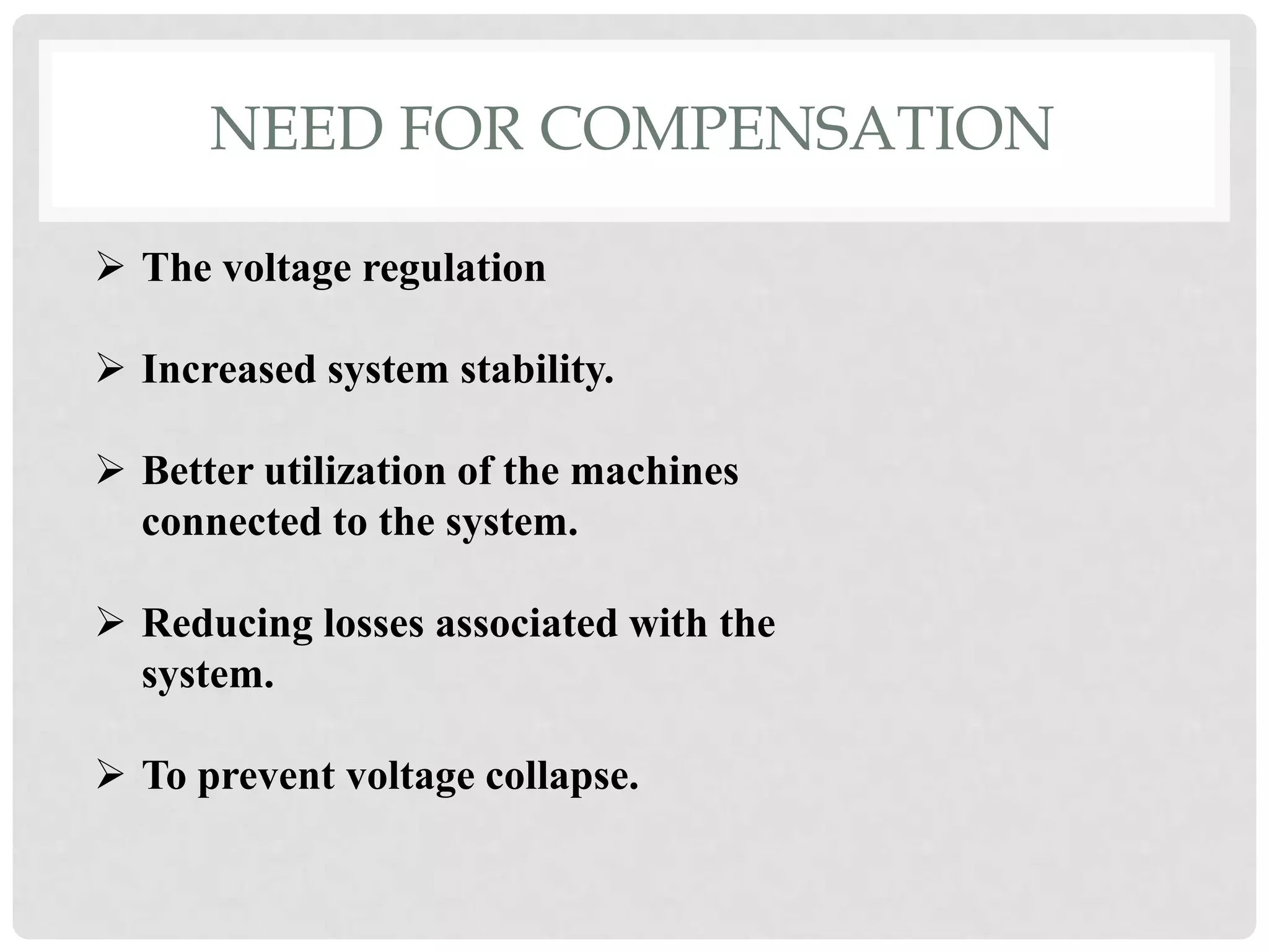 Reactive Power Compensation Using Statcom Pptx