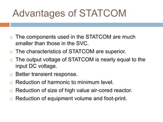 Reactive power compensation using statcom | PPTX