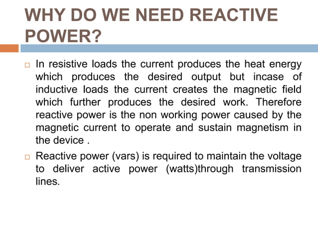 Reactive Power Compensation Using Statcom Pptx Radio Control Hobbies And Interests