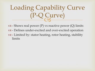 Reactive Power Control &Capability Curve | PDF