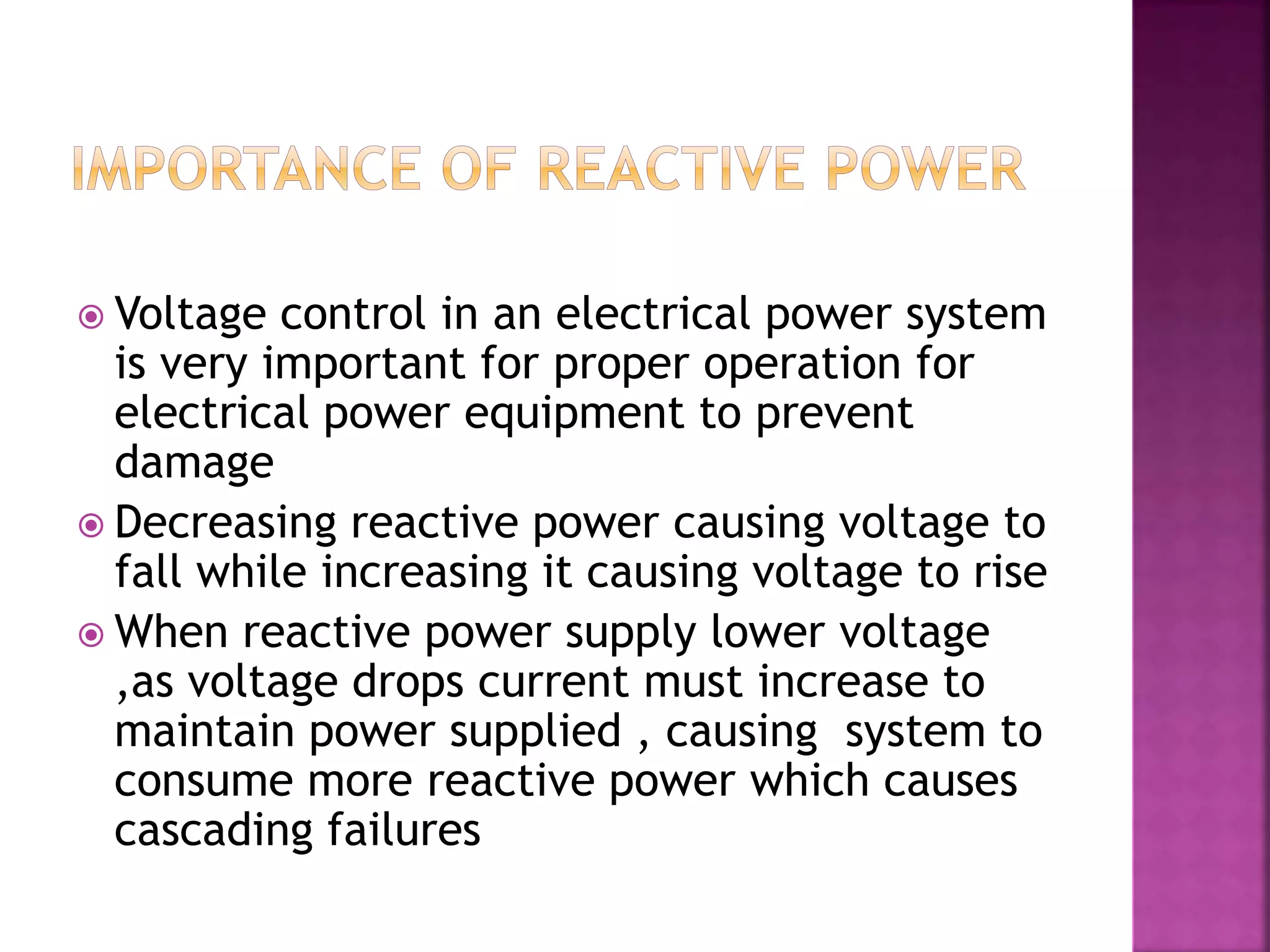 Reactive power management | PPTX