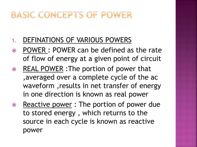 Reactive power management | PPTX