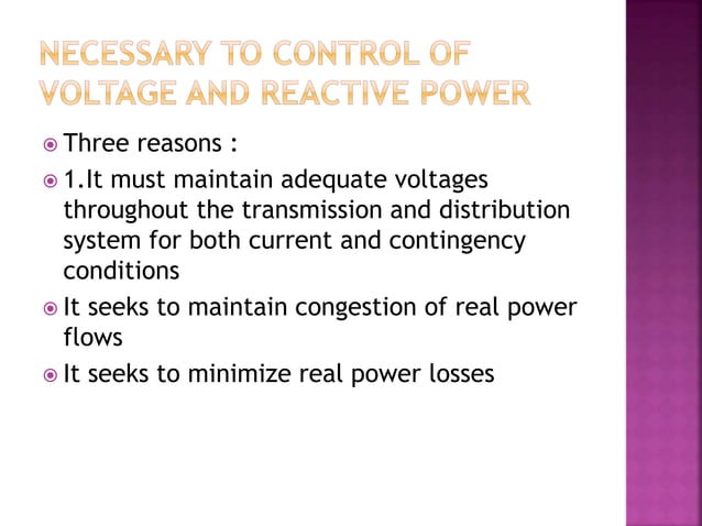 Reactive power management | PPTX