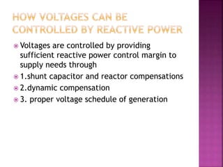 Reactive power management | PPTX