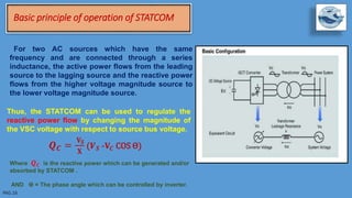 Reactive power management and voltage control by using statcom | PPTX