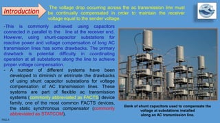 Reactive power management and voltage control by using statcom | PPTX