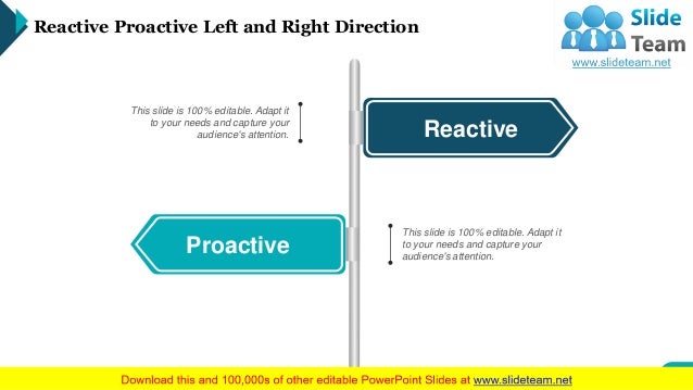 Reactive Proactive Table Showing Attributes Comparison Direction Con