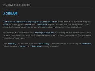 Reactive programming - Observable | PDF