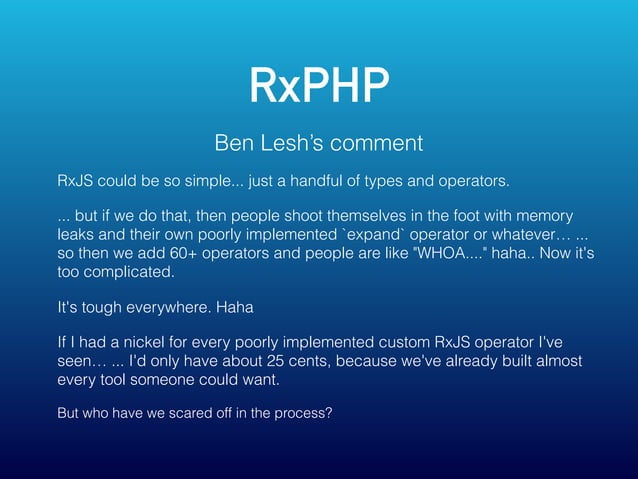 Reactive programming in PHP | PPT