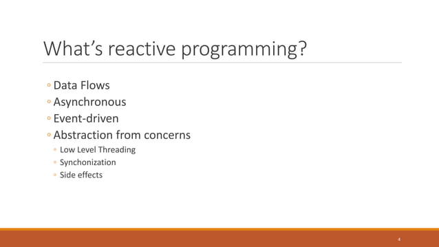 Reactive Programming in Android | PPT