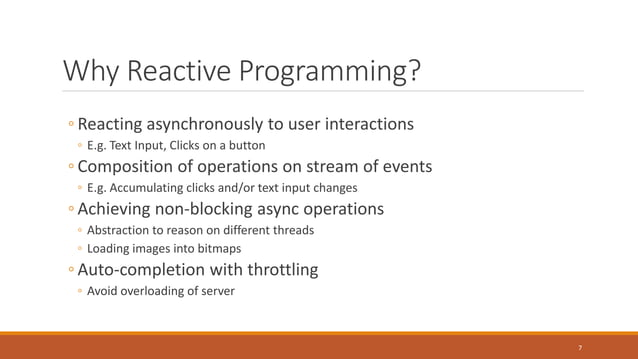 Reactive Programming in Android | PPT