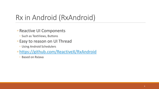 Reactive Programming in Android | PPT