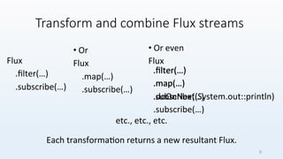 Reactive programming with Pivotal's reactor | PDF
