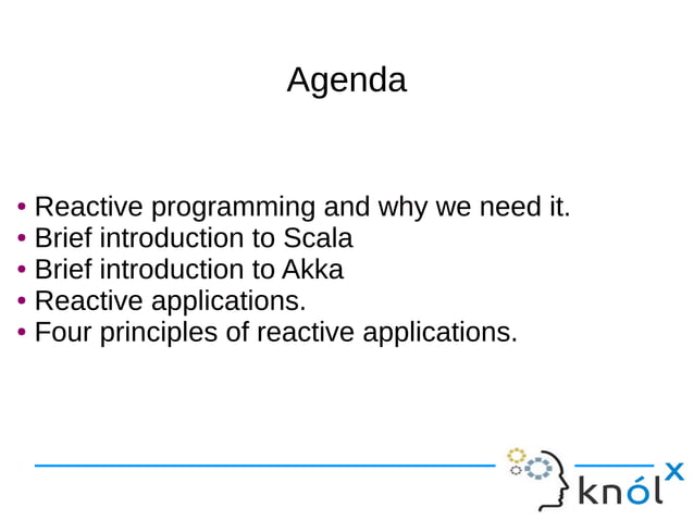 Reactive programming with scala and akka | PPT