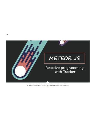Reactive programming with tracker | PDF