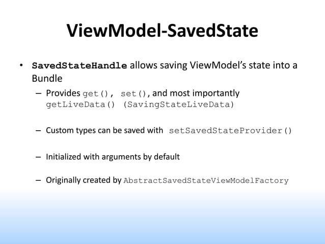 Reactive state management with Jetpack Components | PPT