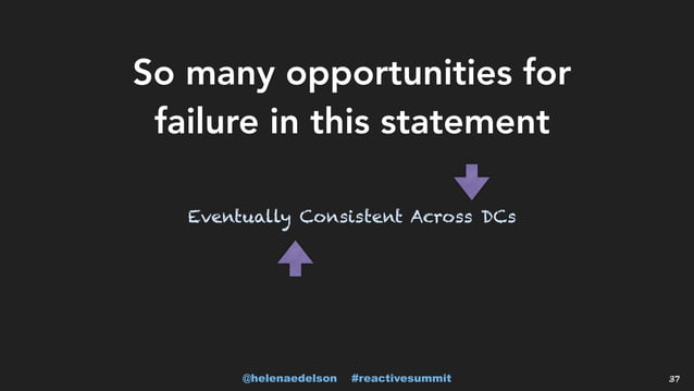 Building Reactive Distributed Systems For Streaming Big Data, Analytics & Machine Learning | PPT