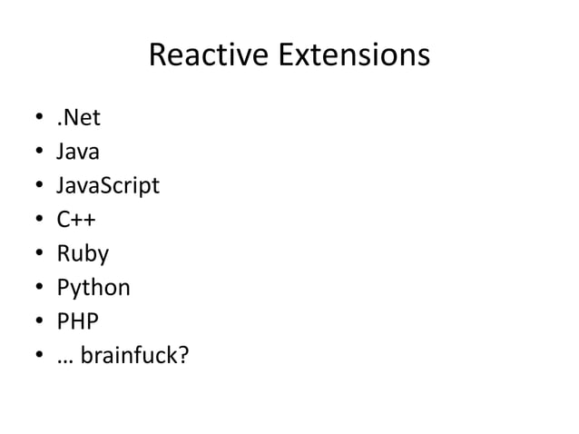 Reactive UI на C# | PPT