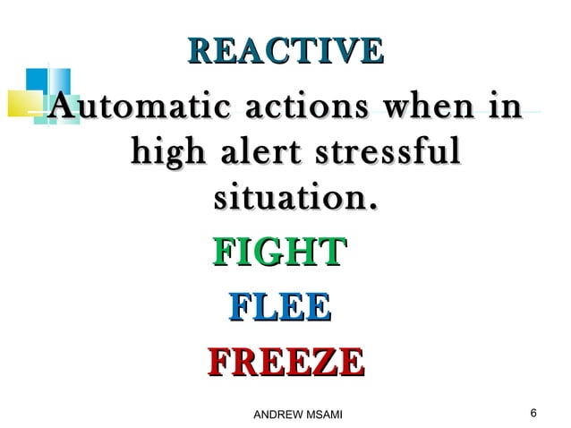 Reactive vs responsive leadership 1 | PPT