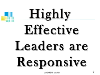Reactive vs responsive leadership 1 | PPT
