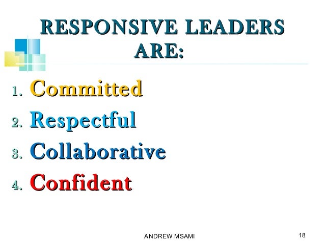 Reactive vs responsive leadership 1