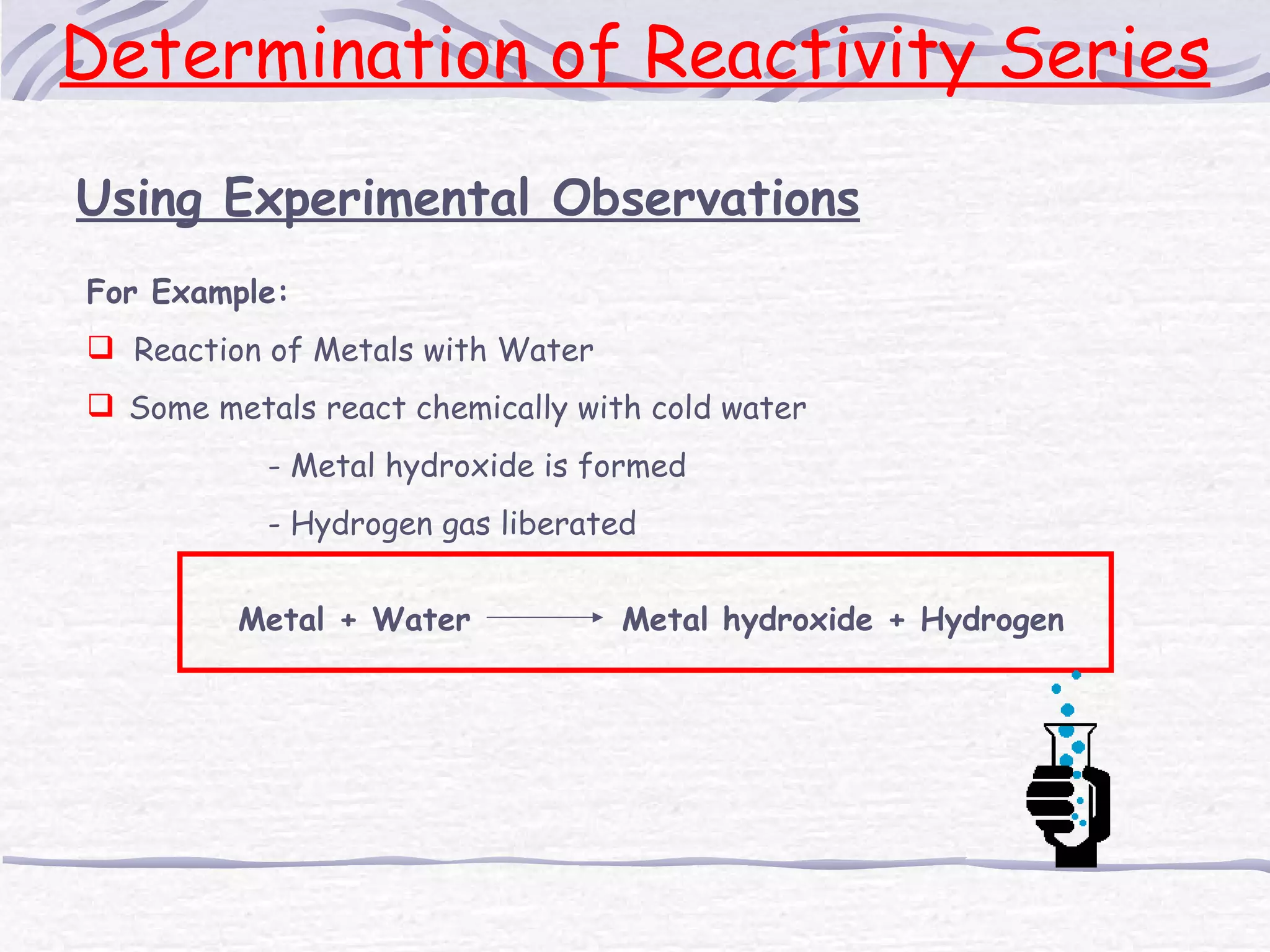 Metals - Reactivity Series | PPT