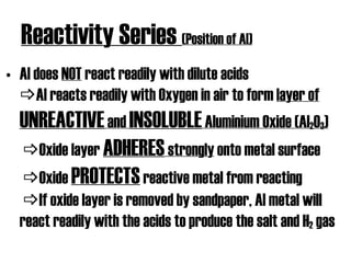 Reactivity Series S4 | PPT