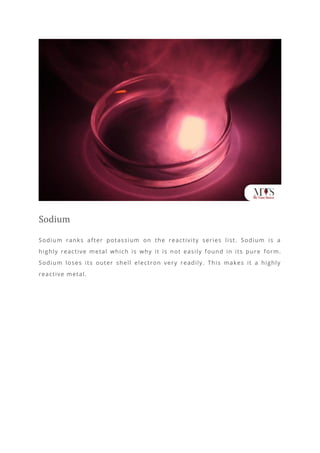 Reactivity Series and its Applications | PDF