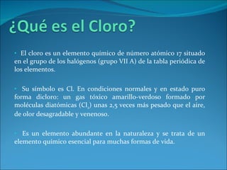 Reactivo Cloro | PPT