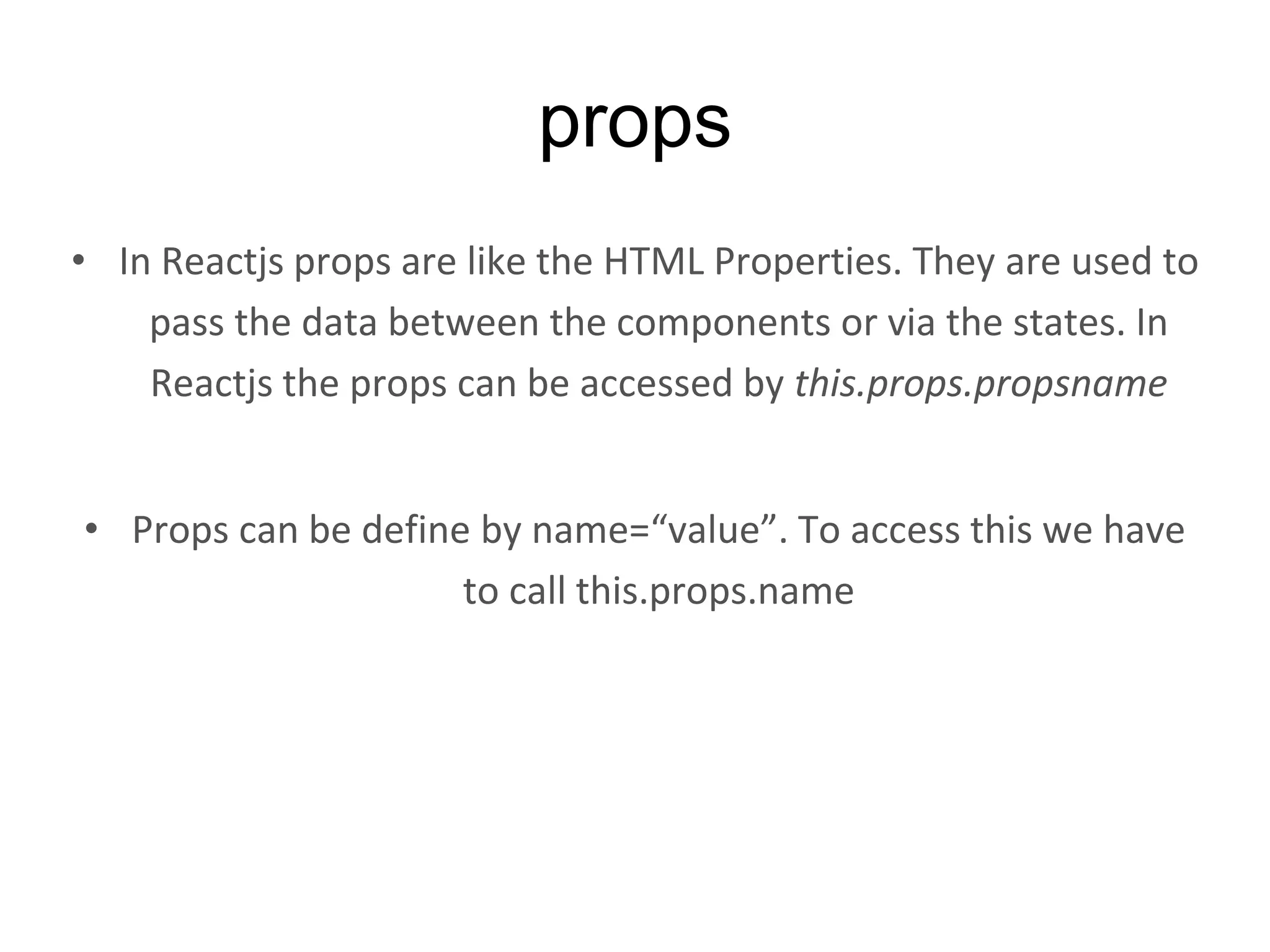 Reactjs | PPTX