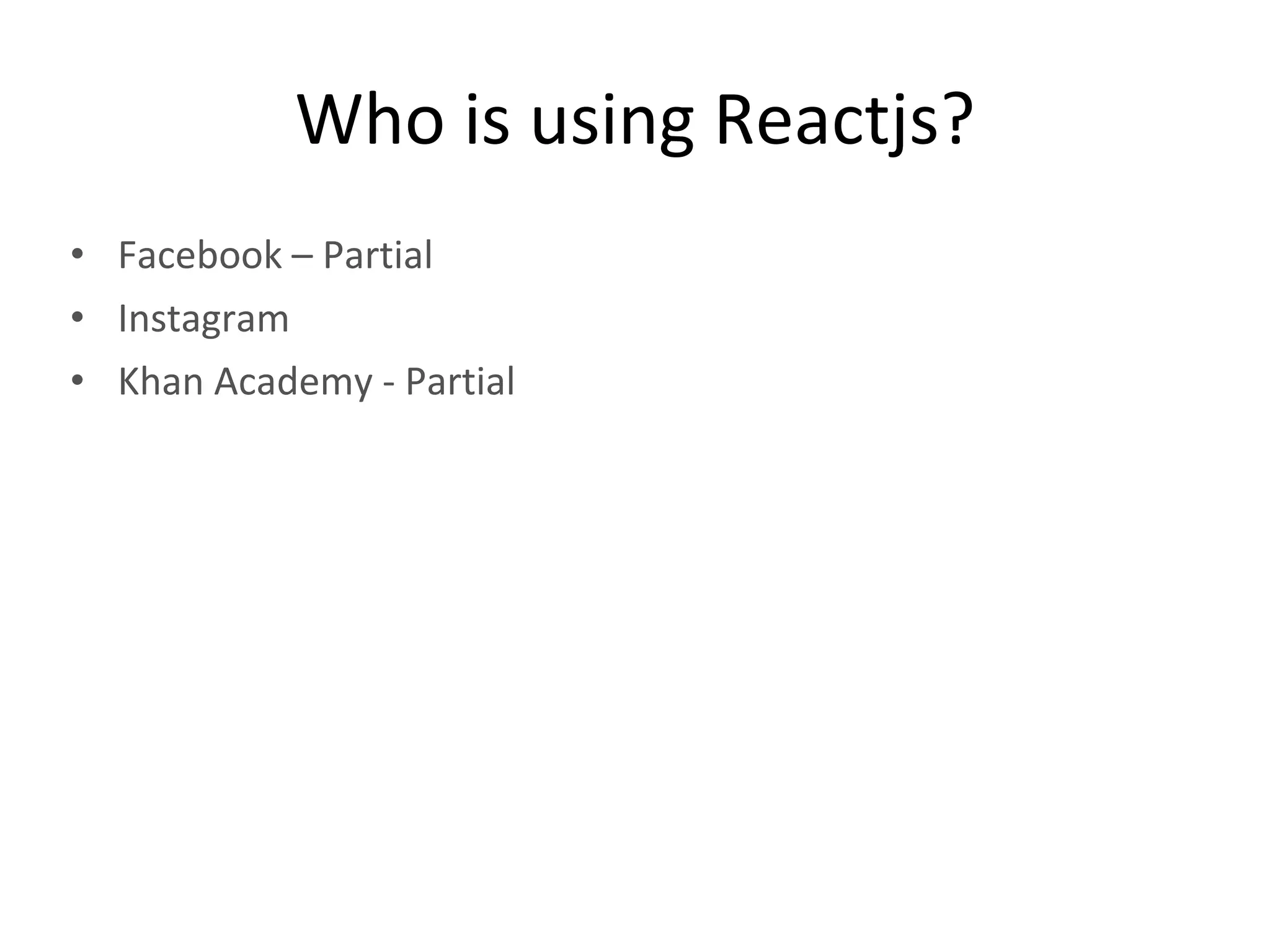 Reactjs Ppt