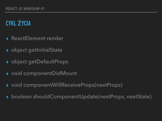 React.js - Wprowadzenie | PDF | Web Development | Internet