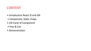 React js TRAINING IN BANGALORE | PPT