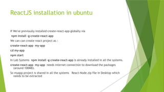 ReactJS.pptx | Web Development | Internet