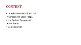 React js TRAINING IN BANGALORE | PPT
