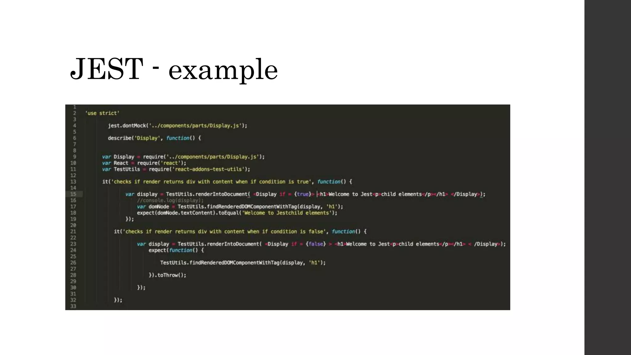 React And Flux Life Cycle With Jsx React Router And Jest Unit Testing