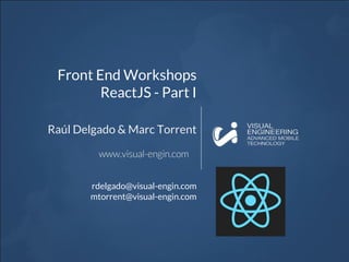Workshop 19: ReactJS Introduction | PPT