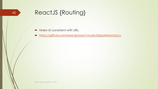 ReactJS presentation | PDF | Web Development | Internet
