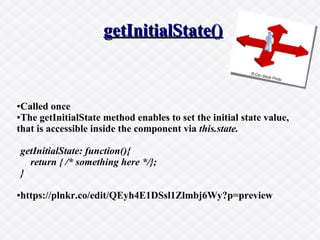 ReactJS Component Lifecycle hooks with examples | PPT