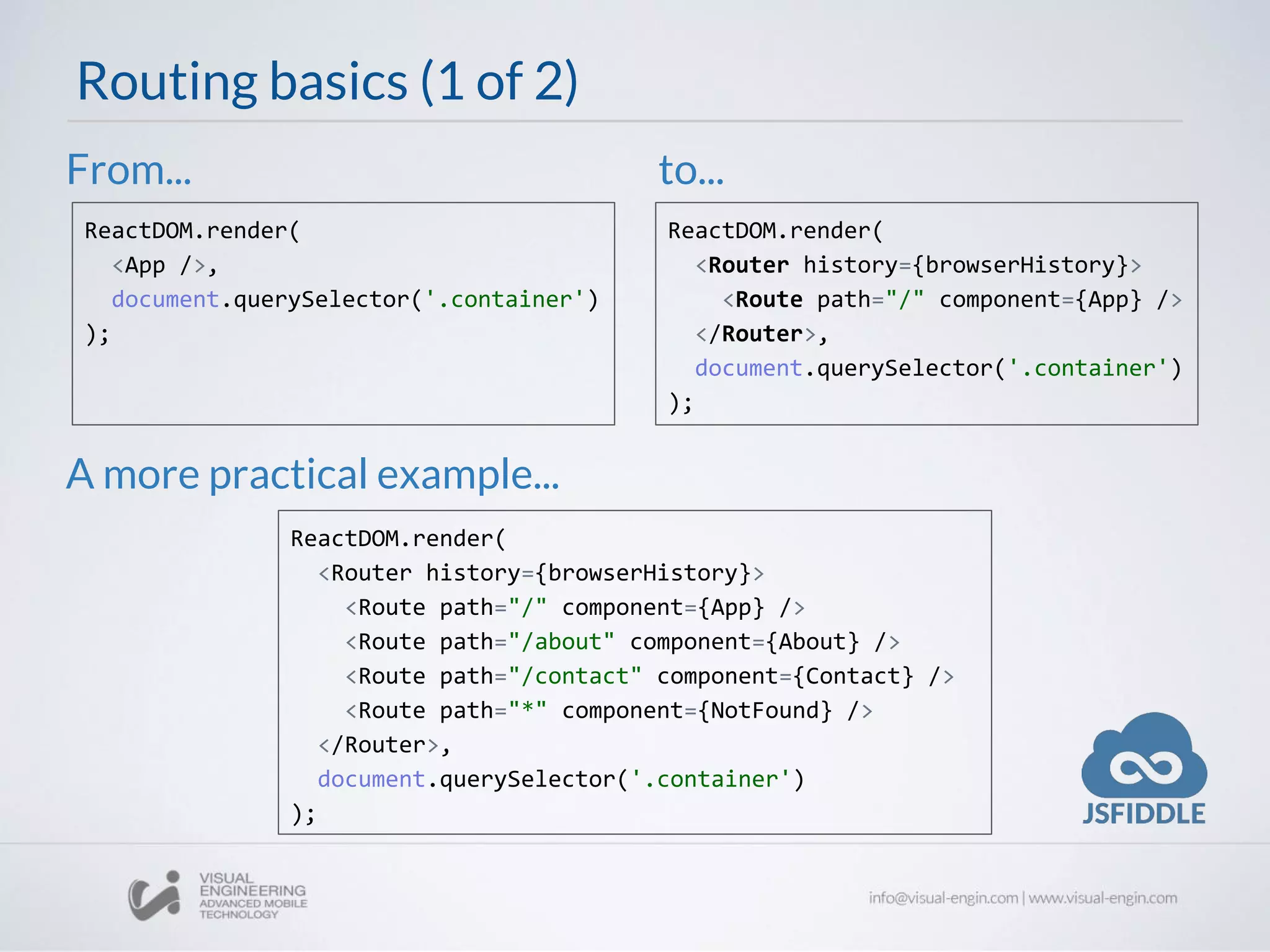 Workshop 21: React Router | PDF